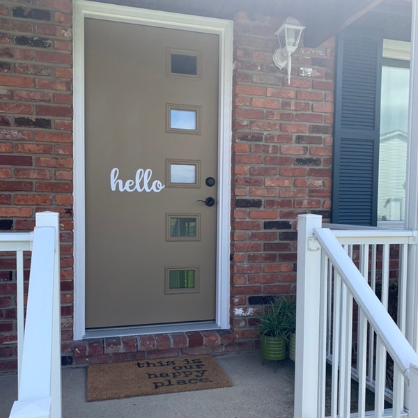 Hello & Goodbye Vinyl Wall and Door Decals - Removable Wall Decor ...