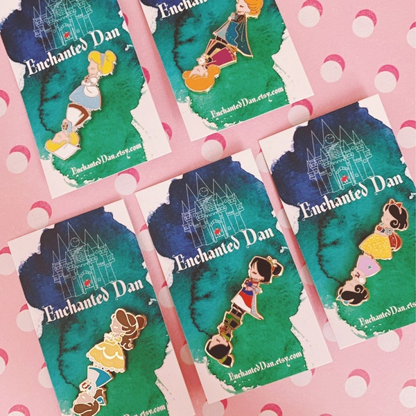 Snow White Hard Enamel Flip Pin - Etsy