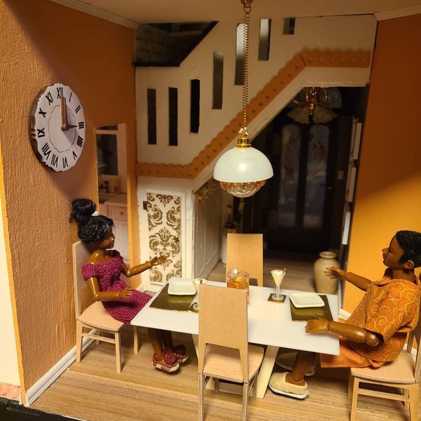 Miniature Wall Clock - Decorations, Dollhouses, 1:12, Furniture, Wall ...