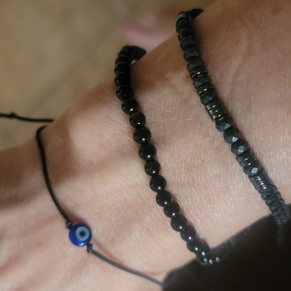 Waterproof Surfer Cord Bracelet With Sterling Silver Rings ,adjustable ...