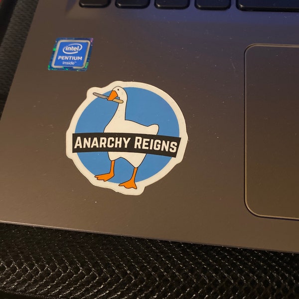 Anarchy Reigns Vinyl Sticker - Untitled Goose Game Sticker - Etsy