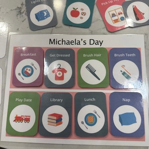 Editable Daily Kids Routine Cards I Toddler Visual Routine I Morning ...