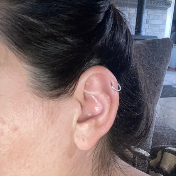 Helix Clicker Hoop - Opal Helix Ring Earring 8 Mm - Helix Piercing ...