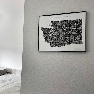 Utah Hydrological Map of Rivers and Lakes Utah Rivers Poster - Etsy