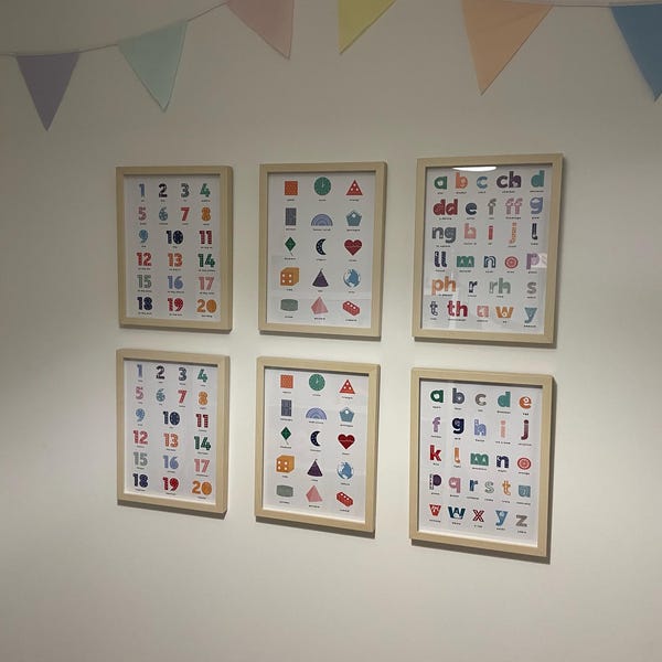 Welsh Alphabet Print | Wyddor | Welsh Playroom Art | Welsh Print ...