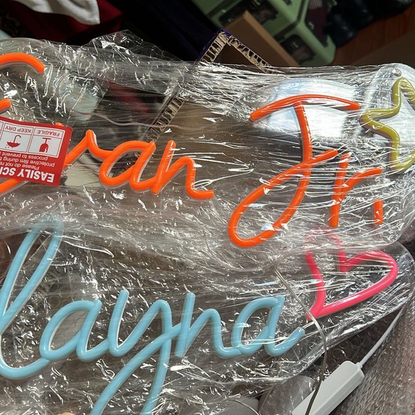 Custom Led Name Sign Gift for Kid, Custom Name Sign Teenage Gift, Led ...