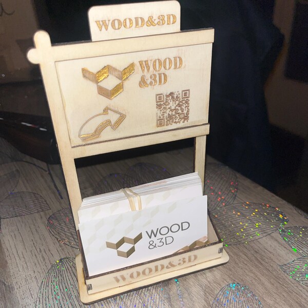 Business Card Holder Laser Cutting Files, Laser Cutting Cdr, Dxf, Pdf ...