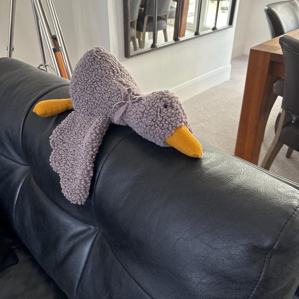 Handmade Goose Plush Sleep Toy for Baby Goose Doll Duck Soft Toy Goose ...