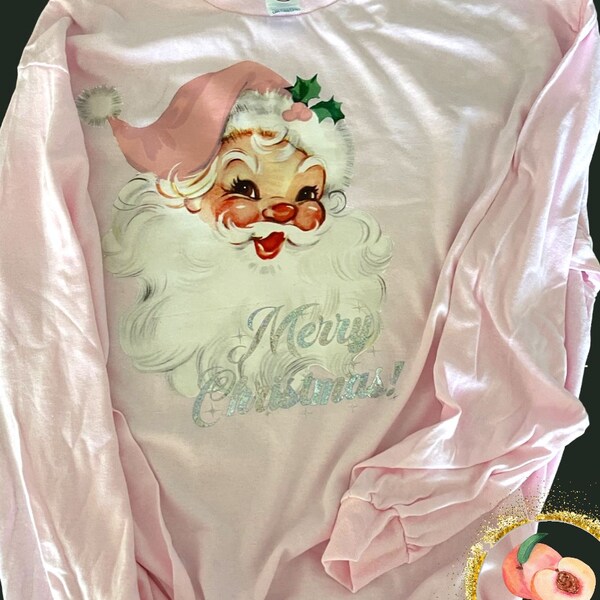 Vintage Digital Clipart | Pink Santa Claus #23 Christmas Vintage ...