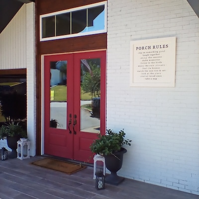 Lg, Porch Rules Sign, Porch Decor, Porch Wall Sign, Porch Rules ...