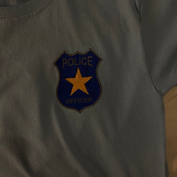 Police Embroidery Badge Machine Digitized Design Filled Pattern ...