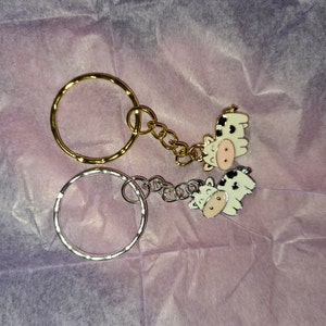 Peach Keyring Enamel Keyring Unisex - Etsy UK