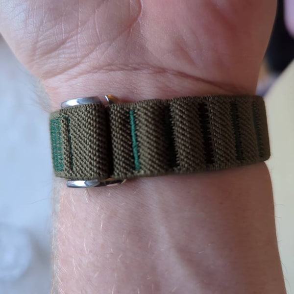 Multicolor Nylon Fabric Smart Watch Band Sport Fitness Quick on Loop ...