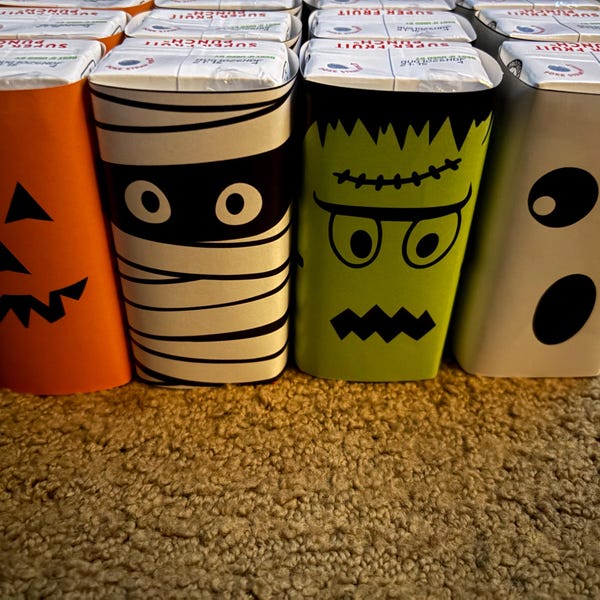Halloween Juice Box Wrappers. Instant Digital Download. 4 Label Choices ...