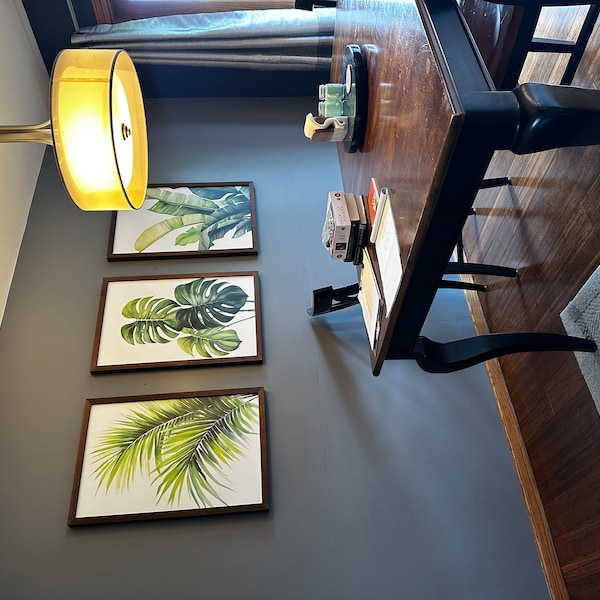 Tropical Leaf Prints, Monstera Leaf Print, 3 Piece Wall Decor ...
