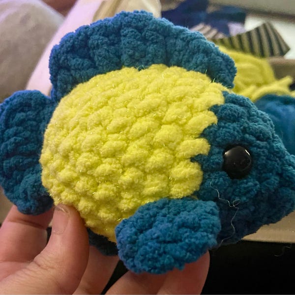Finley the Fish — CROCHET PATTERN ONLY, Crochet Fish Pattern, Amigurumi ...