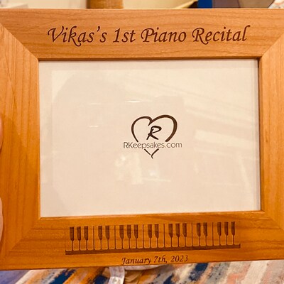 Piano Picture Frame, Personalized, Custom, Piano Recital, Gift for ...