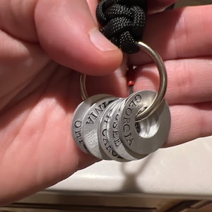 Travel and Sobriety Tokens Leather Keychain Lanyard, Travel Lover Gift ...