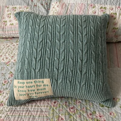 Keepsake Pillow/memory Pillow/handmade Pillow/memory of Loved One ...