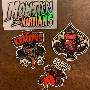 Goth Girl Pinup Vinyl Sticker, Horror Punk Decal, Psychobilly Sticker ...