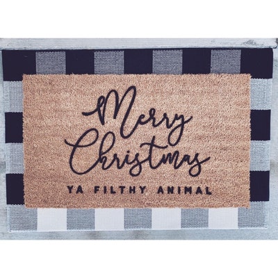 Doormat Layering Rug /buffalo Check Entry Rug / Buffalo Plaid / Accent ...