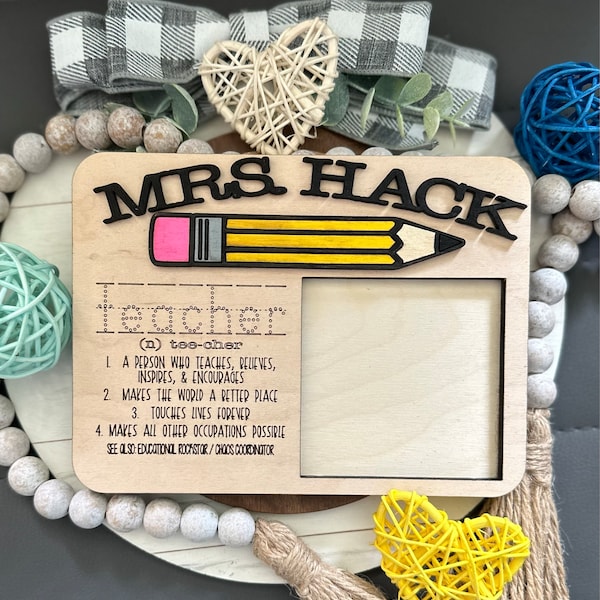 Customizable World's Greatest Teacher Definition Sticky Note Holder ...