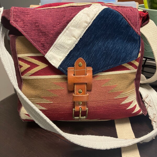 Upcycled Tote, Upcycled Purse, Upcycled Bag, Bohemian Purse, Crossbody ...