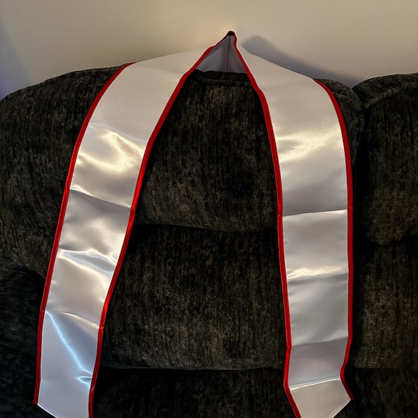 Blank Deluxe Graduation Sash Stole With Trim - Etsy