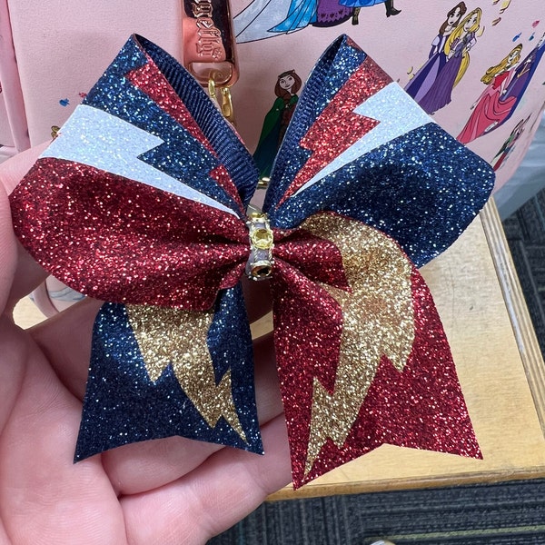 Cheer Bow Design awareness Tails SVG Rhinestone Template Also for Pom ...