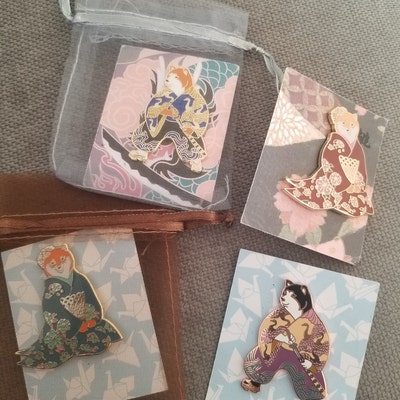 Shiba Inu Samurai Enamel Pin-shiba Inu-dog Enamel Pin-shiba Inu Enamel ...