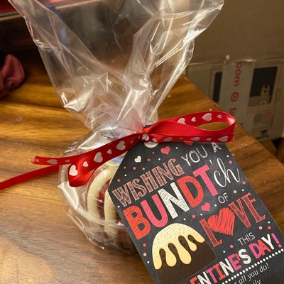 Valentine's Day Bundt Cake Gift Tags, Staff Teacher Volunteer ...