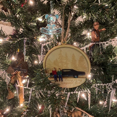 Supernatural Christmas Ornament, Sam, Dean and Baby, Handmade Wooden ...