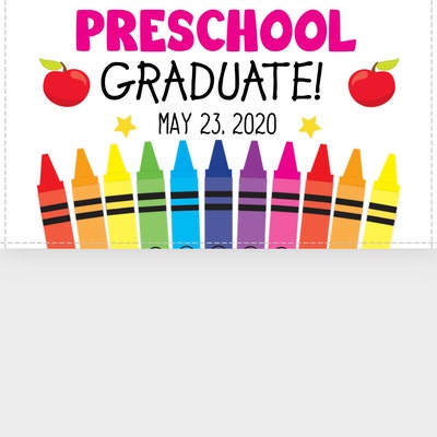 Editable Preschool Graduation Sign, Personalized School Sign, Printable ...