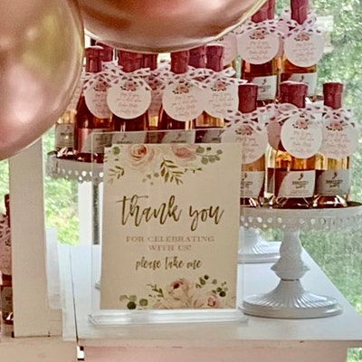 Thank You for Celebrating With Us, Favors Sign, Printable Favors Sign ...