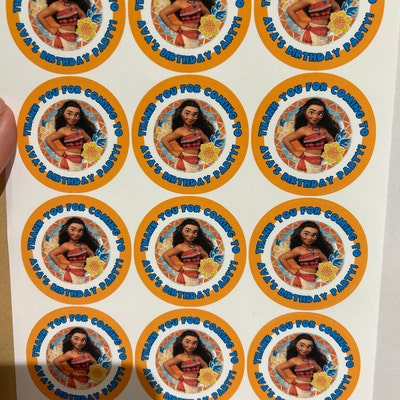 15 Bluey and Bingo Themed Personalised Party Bag Stickers Thank You for ...