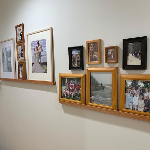 Modern Picture FRAME Rail, Photo Rail for Frames, Sleek Minimalistic ...