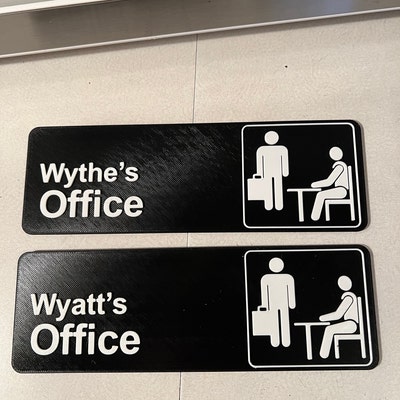 Customizable 3D Printed the Office TV Show Sign and Magnets - Etsy