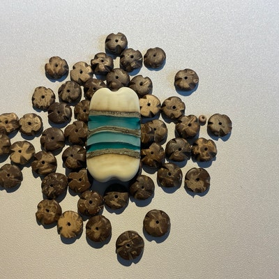 OPAL RAKU TRIBE 5 Raku Frit and Opal Yellow Matte Finish Large Kaleras ...