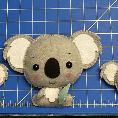PDF PATTERN: Felt Koala. Felt Animal Pattern. - Etsy