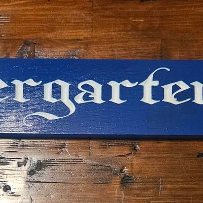 CUSTOM Hiker Trail Hiking Trail Sign Routed Carved Sign Dark Brown With ...