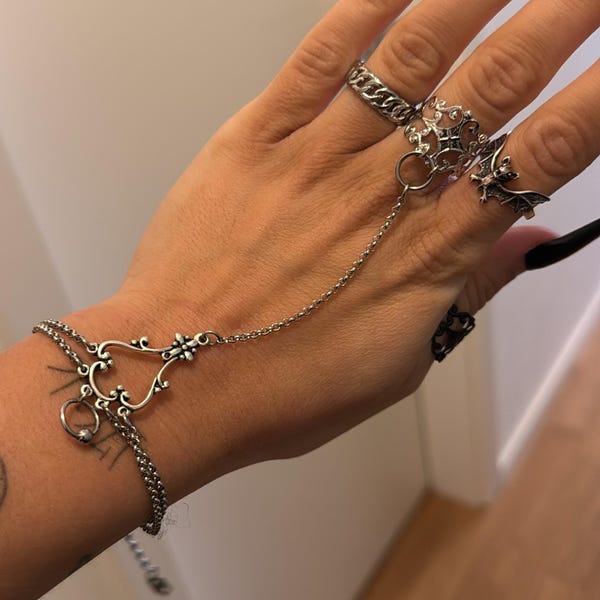 Full Finger Ring With Long Claws "syndra" - Gothic Gift, Vampire ...