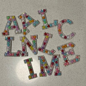 Black English Letters Patch Alphabet Chenille Embroidered - Etsy