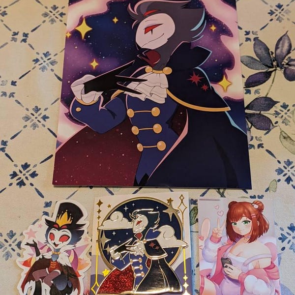 Prince Stolas Enamel Pin - Helluva Boss - Etsy