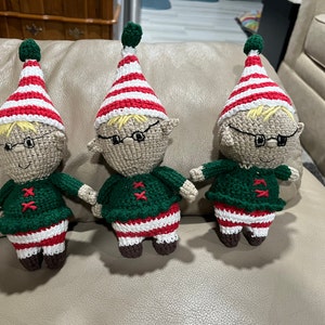 Crochet Mini Santa Claus Amigurumi Pattern Santa Claus Christmas ...