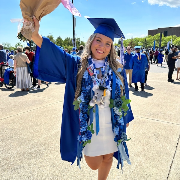 Plumeria Tongan Kahoa Graduation Lei - Etsy