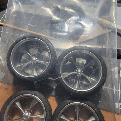 3D Printed 21/20 Scale Inch rambler Style Wheels and Tires for 1/24 1/ ...