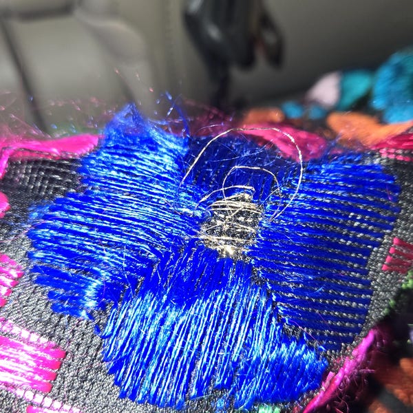 Colorful Chiapas Style Dress. Custom-made Hand Embroidered Cultural 2 Piece Outfit. Quinceañera ...