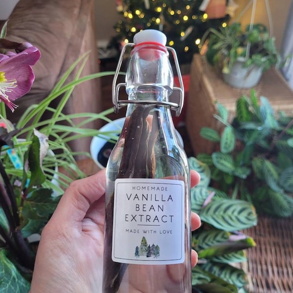 Homemade Vanilla Extract Labels, Homemade Vanilla Extract Sticker ...
