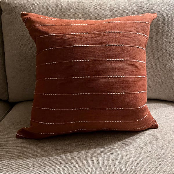 Terracotta Throw Pillow Covers, Decorative 20 X20 Boho Pillows, Soft ...