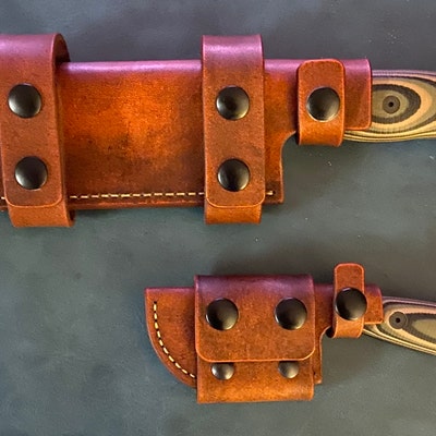 Tops BOB Fieldcraft Handmade Leather Scout sheath Only 6 Week Wait Read ...